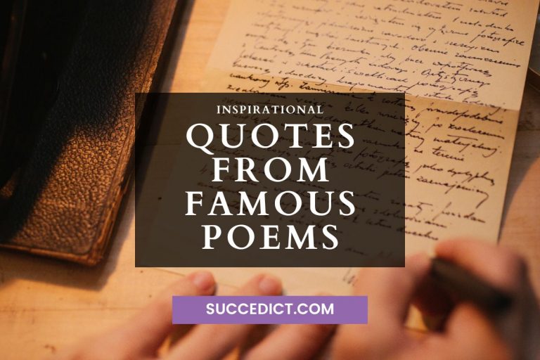 61+ Inspirational Quotes From Famous Poems - Succedict